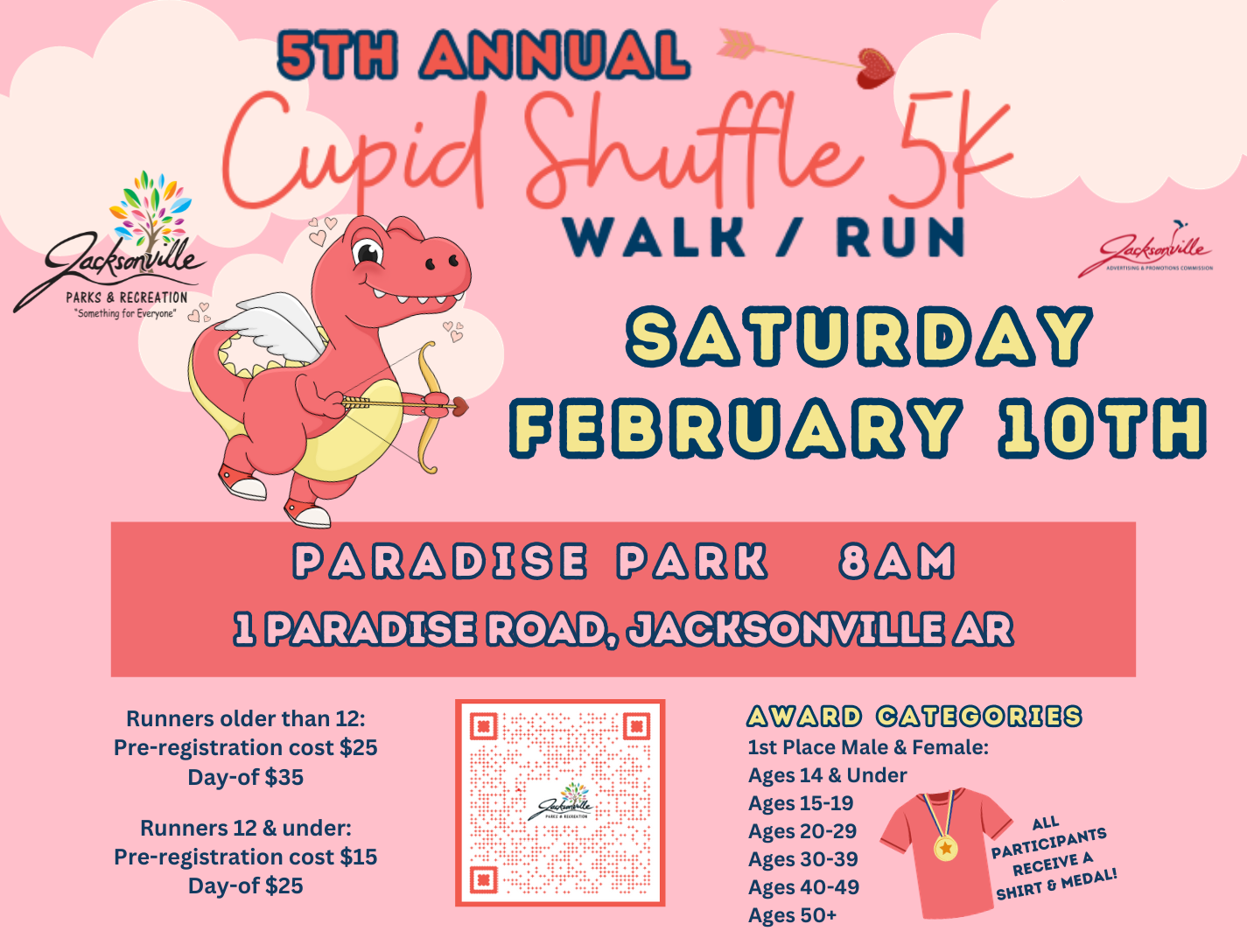 5th Annual Cupid Shuffle 5K Walk/Run | Arkansas Outside